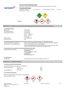 Technische Datenblätter für Industriegase - Messer Austria GmbH